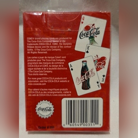 Coca Cola | Games | Coca Cola Red And Green Playing Cards | Poshmark